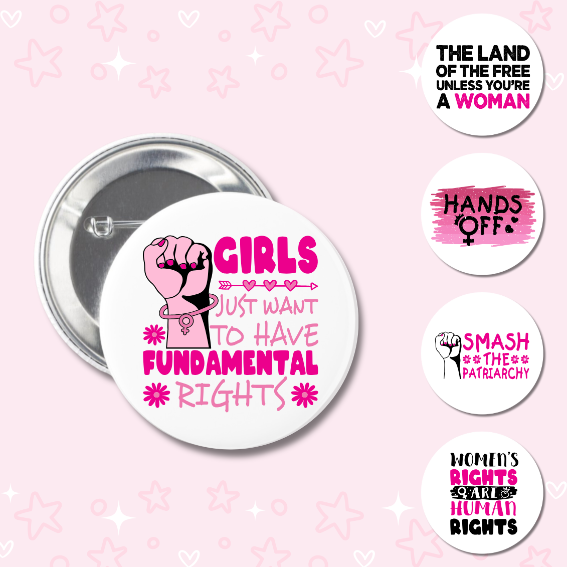 Women's Rights Buttons – Magnetika Prints